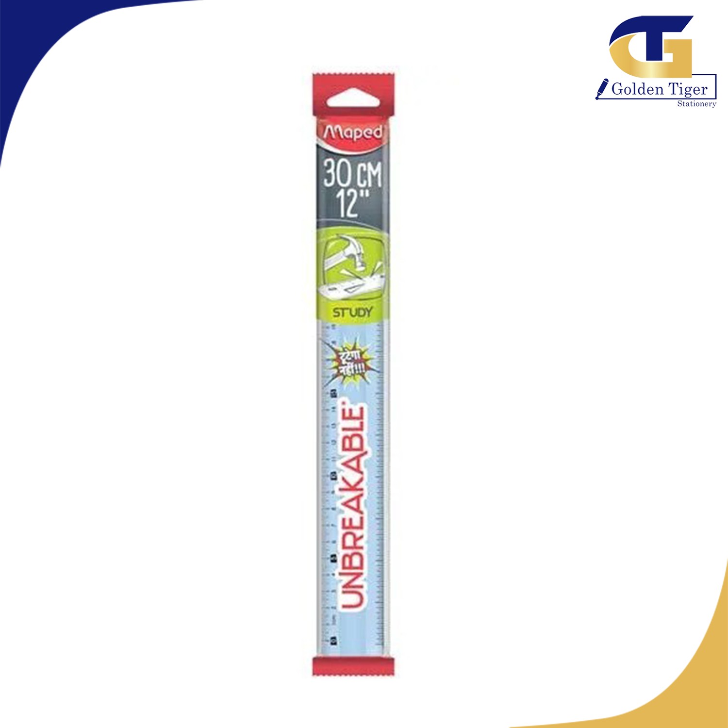 Maped Study Ruler Unbreakable 30cm (12") | Golden Tiger Stationery Store