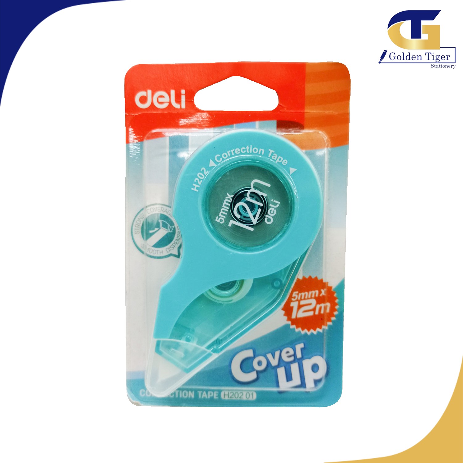 Deli Correction Tape H202 01 | Golden Tiger Stationery Store