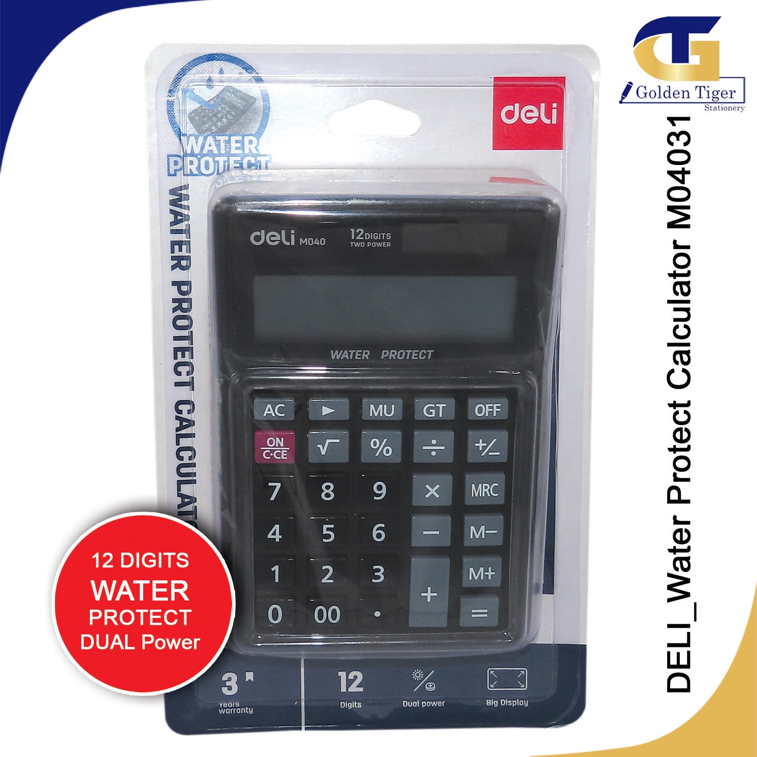 deli water protect calulator M04031 | Golden Tiger Stationery Store