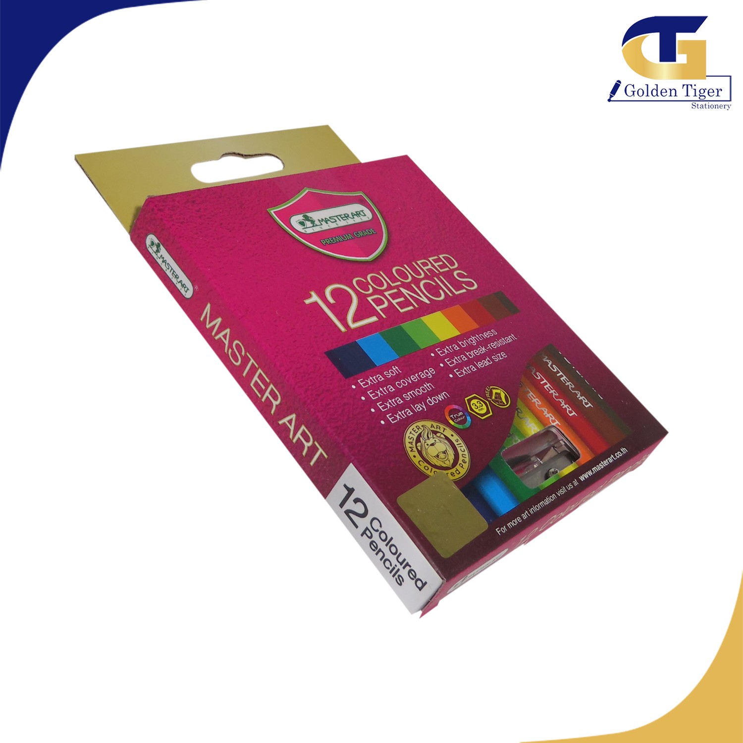 Master Art Color Pencil Premium Grade 12 Color | Golden Tiger ...
