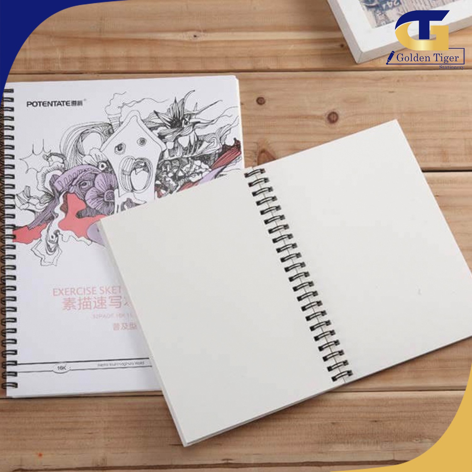 Potentate Ring Exercise Sketch Book 32 Pages 020206 | Golden Tiger ...