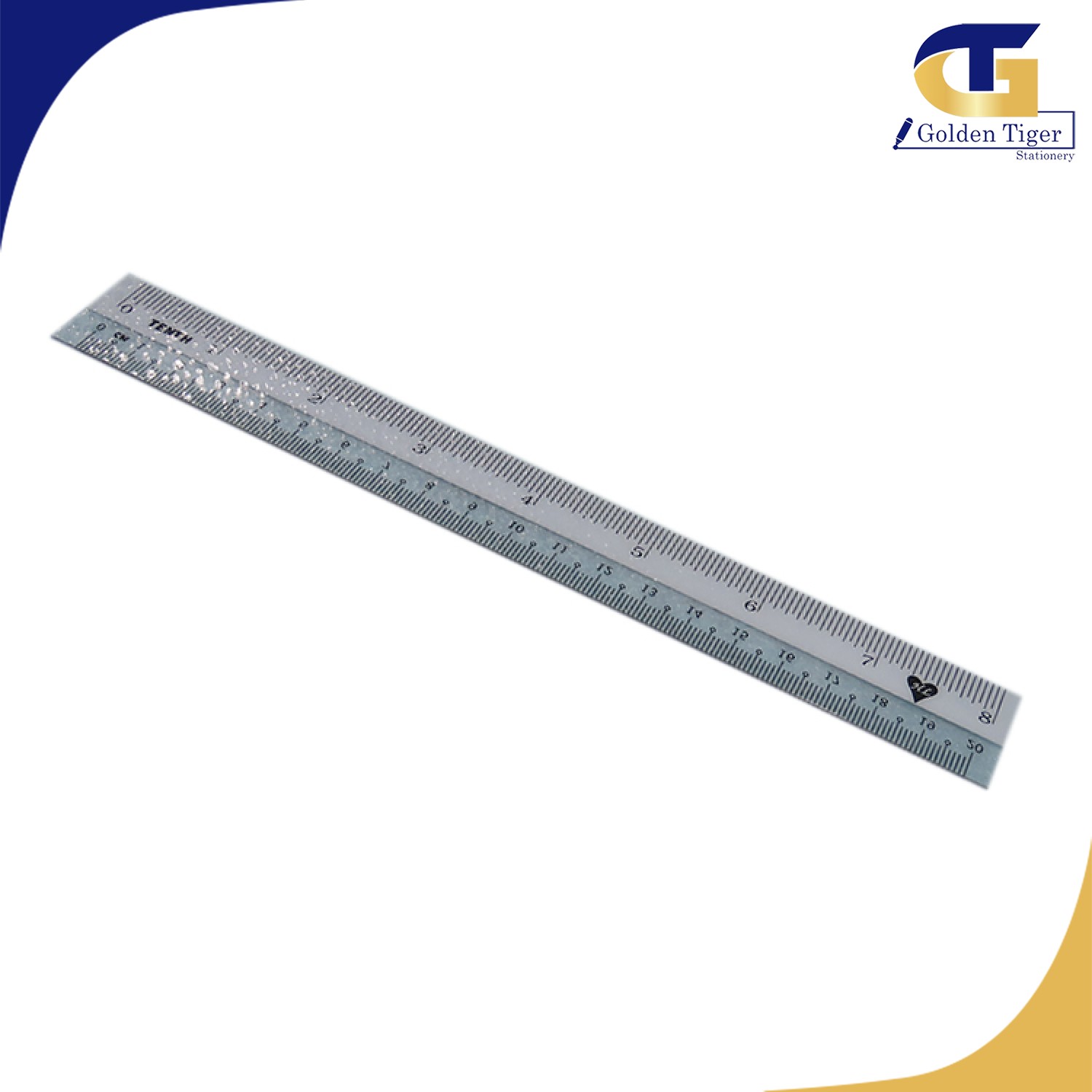 Kyauke Kyaw Ruler 8inch Thick | Golden Tiger Stationery Store