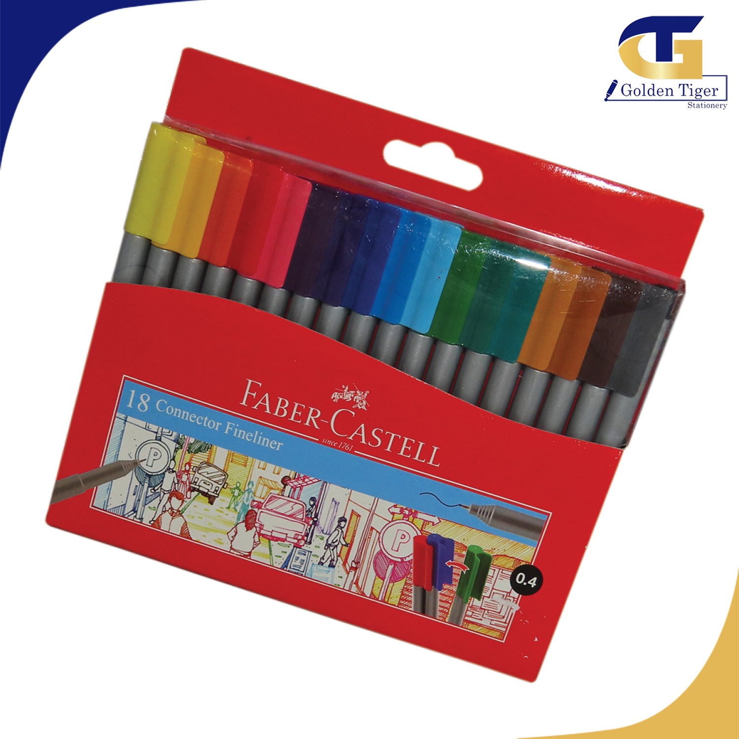 Faber Castell Connector Fineliner Pen 18colors | Golden Tiger Stationery Store