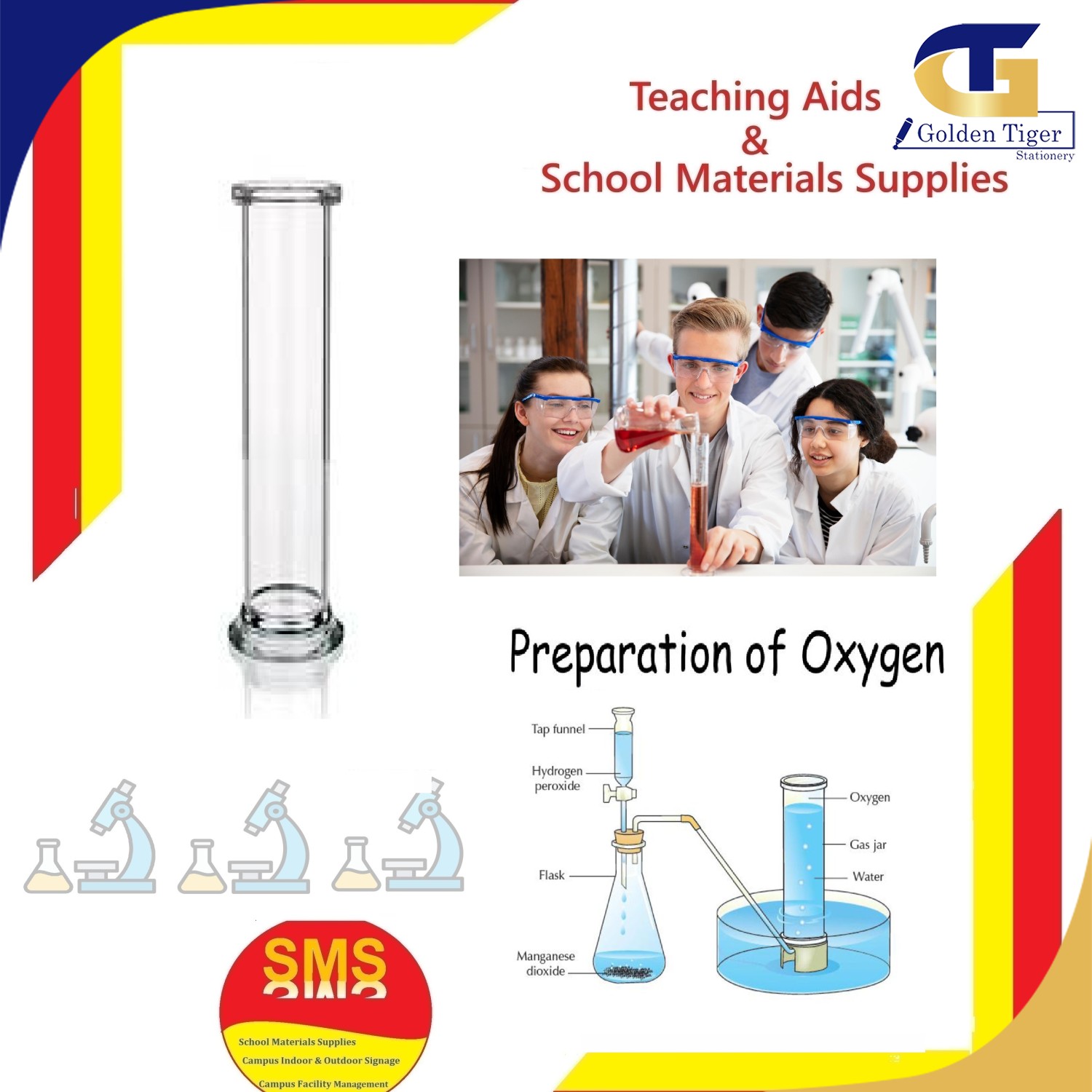 Gas jar | Golden Tiger Stationery Store
