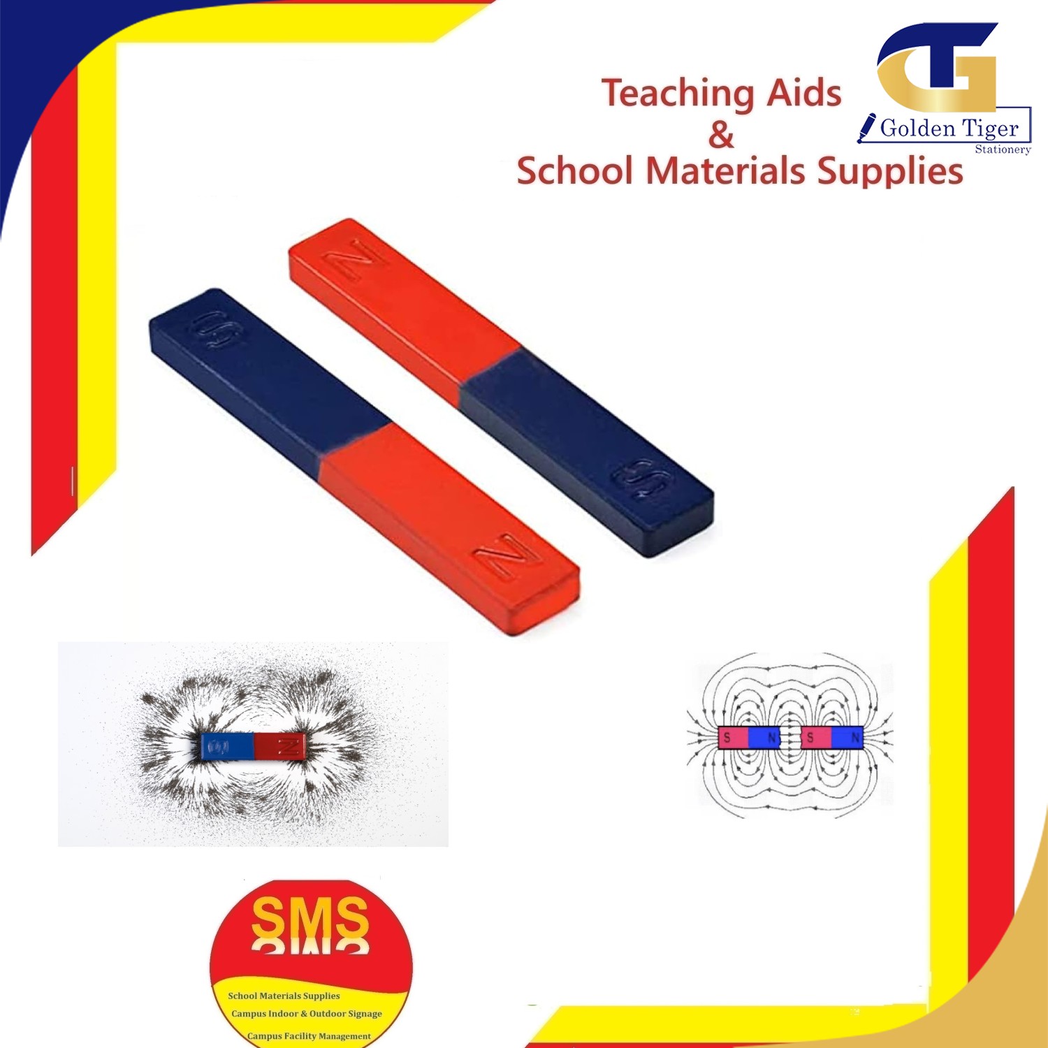 NS Bar magnet | Golden Tiger Stationery Store