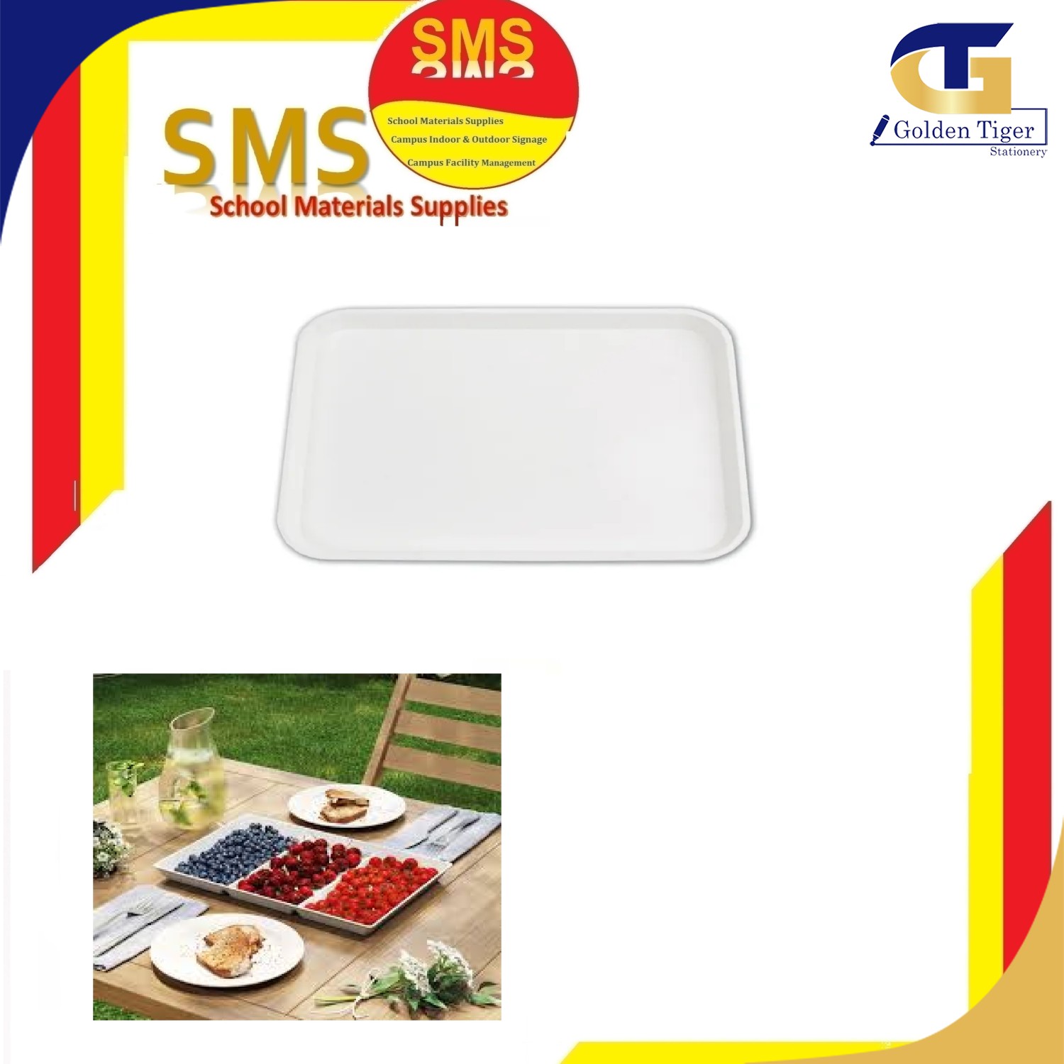 Melamine tray serve tray | Golden Tiger Stationery Store